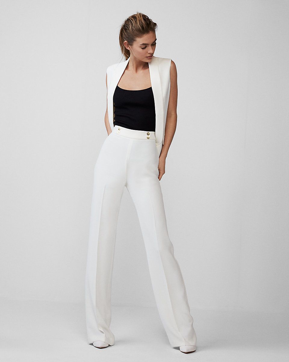 How to Wear the High Waisted Trousers - Fashion Trends